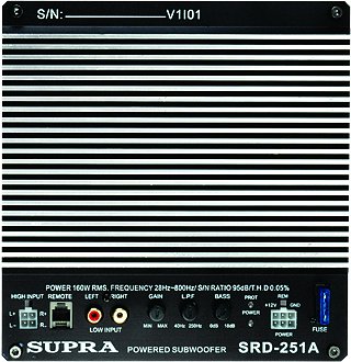 Автосабвуфер Supra SRD-251A купить | ELMIR - цена, отзывы, характеристики