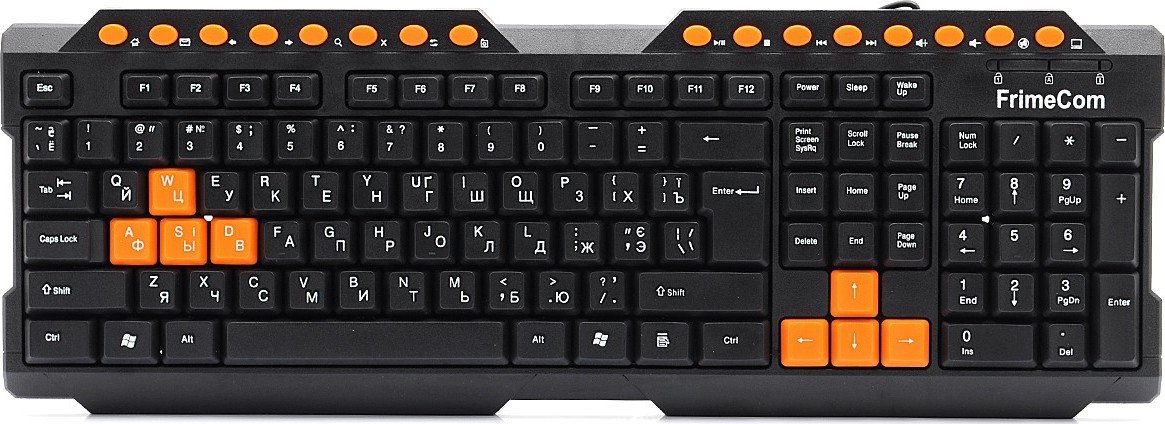 Клавиатура FrimeCom FC-158-USB Black/Orange купить | Elmir - цена ...