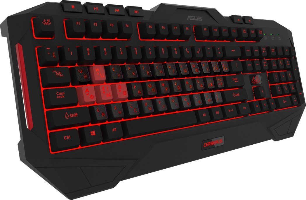 Клавиатура Asus ROG Cerberus MKII USB RGB (90YH0131-B2QA00) купить ...